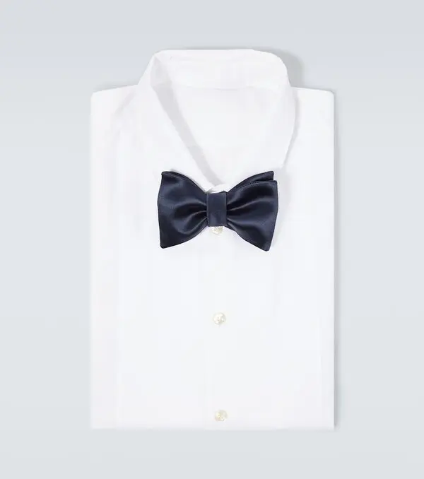 Brunello Cucinelli Cotton And Silk Satin Bow Tie