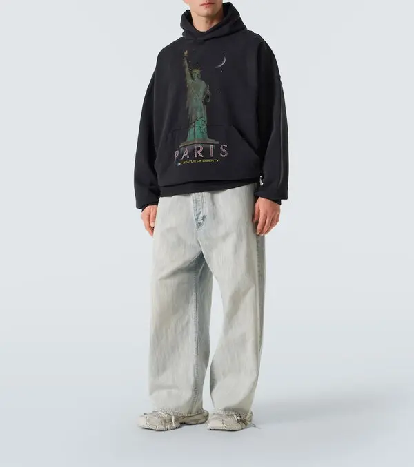 Balenciaga Mid-rise Wide-leg Pants - Blue