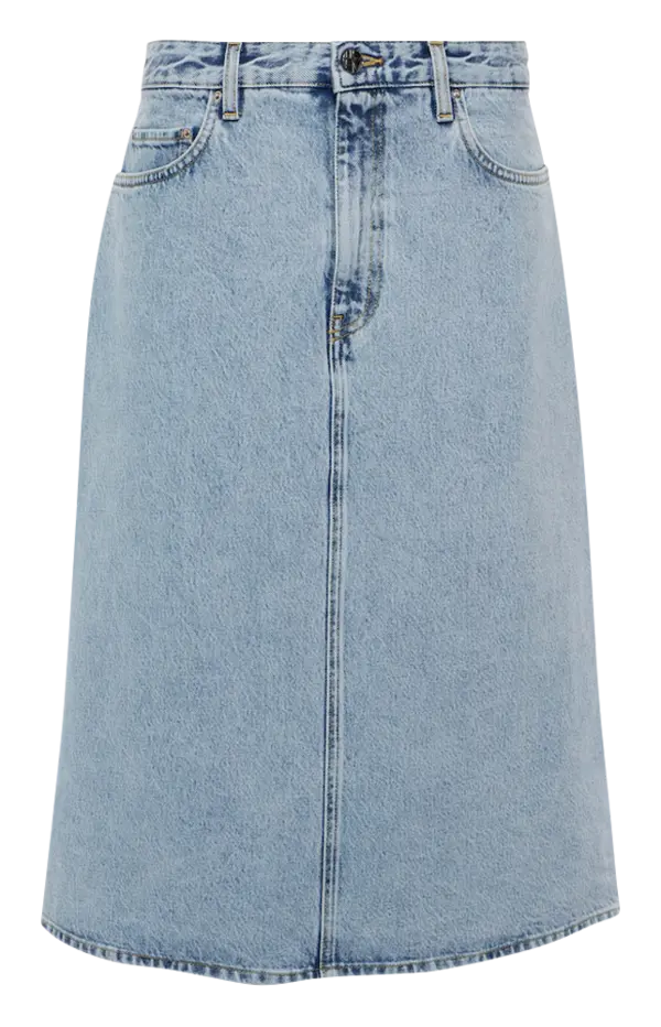 TOTEME Denim Midi Skirt - Blue