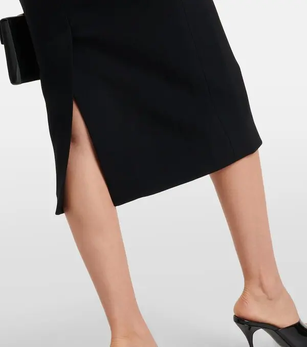 Alessandra Rich Wool Midi Skirt