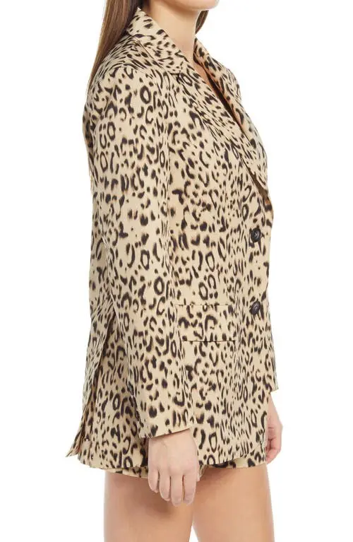 Endless Rose Animal Print Blazer