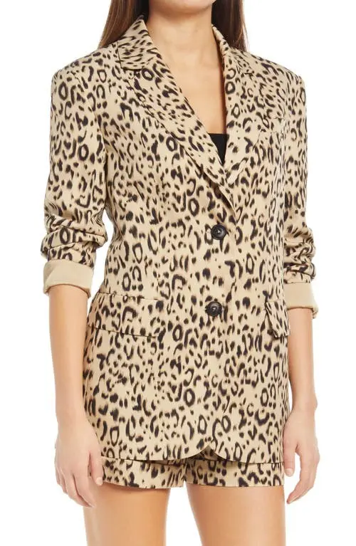 Endless Rose Animal Print Blazer