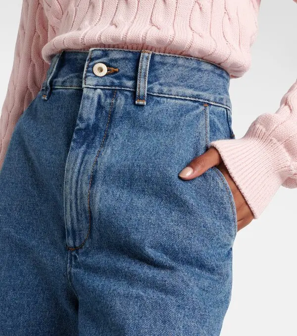 Loewe Anagram Denim Bermuda Shorts