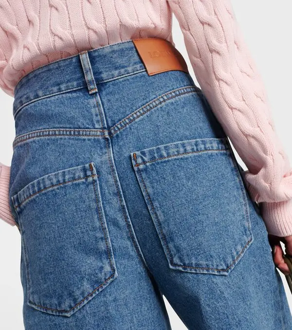 Loewe Anagram Denim Bermuda Shorts