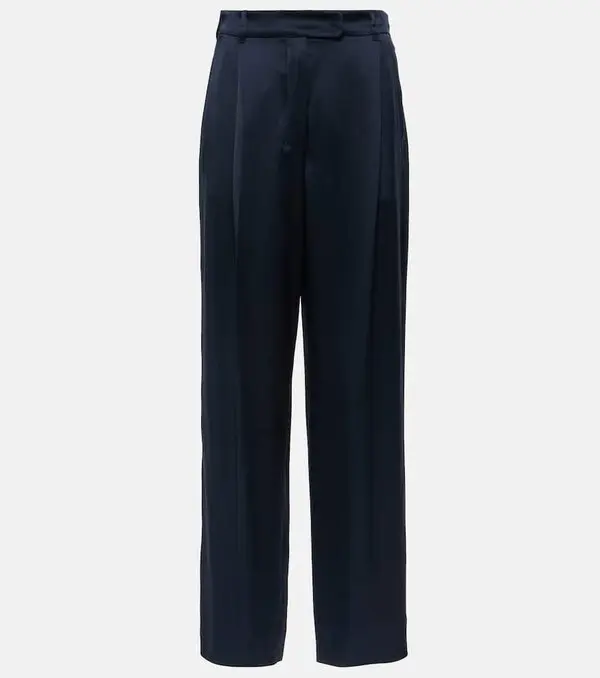 Max Mara High-rise Wide-leg Pants - Blue