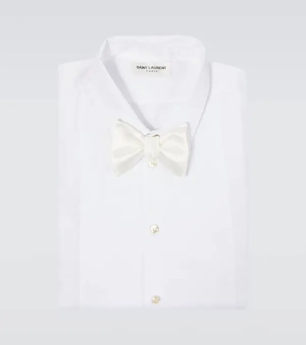 Brunello Cucinelli Cotton And Silk Satin Bow Tie