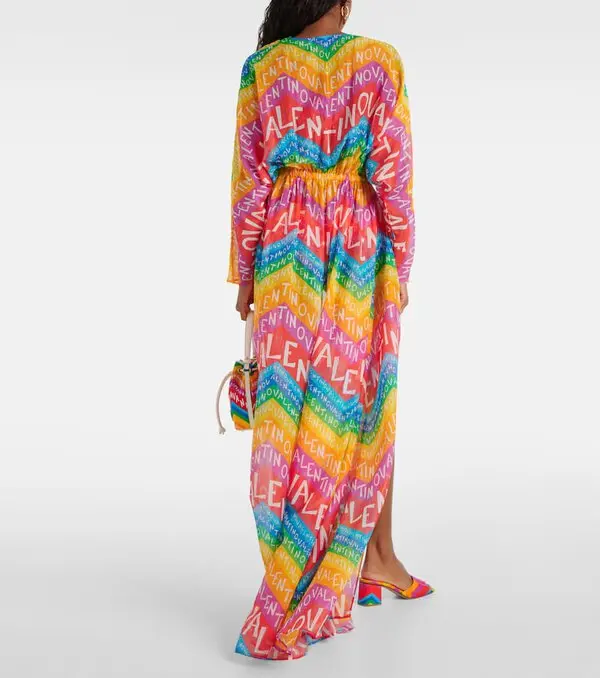 Valentino Garavani Logo Cotton-blend Beach Cover-up