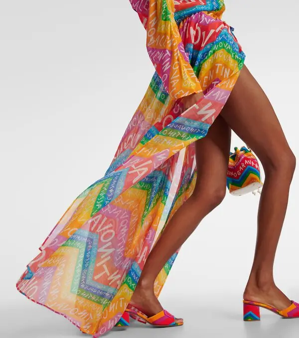 Valentino Garavani Logo Cotton-blend Beach Cover-up