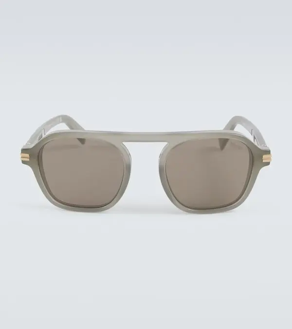 Zegna Aurora Ii Flat-top Sunglasses
