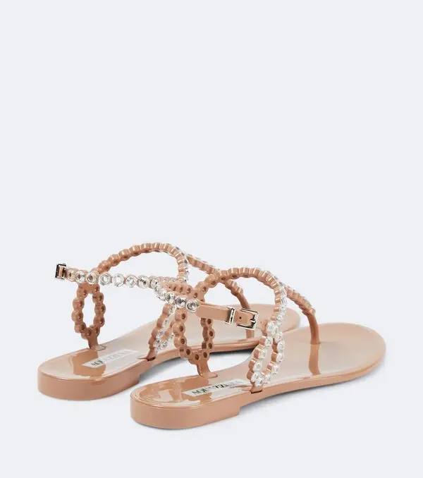 AQUAZZURA Embellished Pvc Sandals