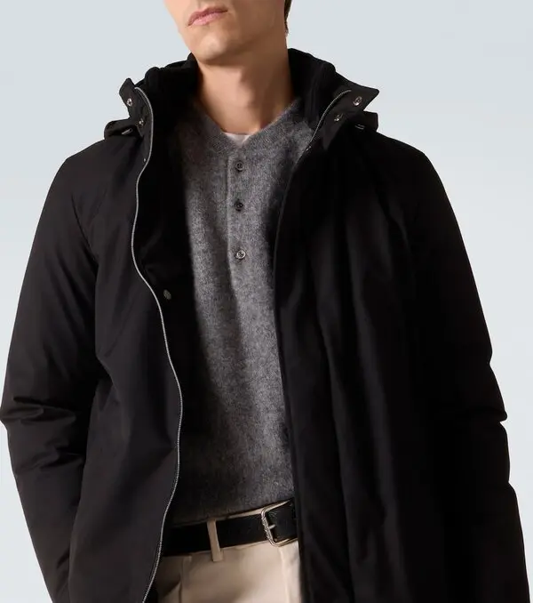 Herno Hooded Down Jacket - Black