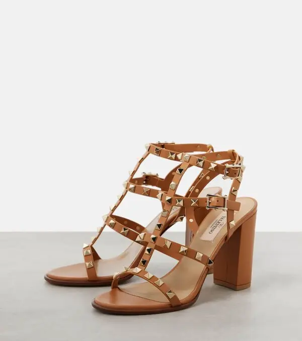 Valentino Garavani Rockstud 90 Leather Sandals