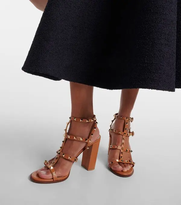 Valentino Garavani Rockstud 90 Leather Sandals