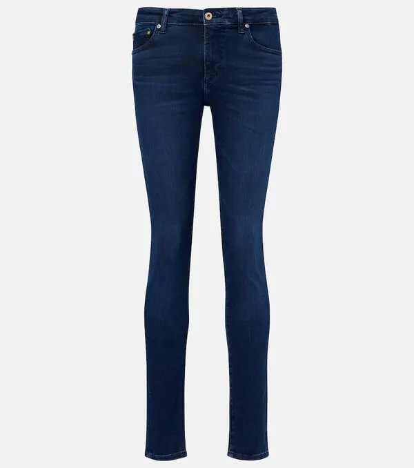 Ag Prima High-rise Skinny Jeans - Blue