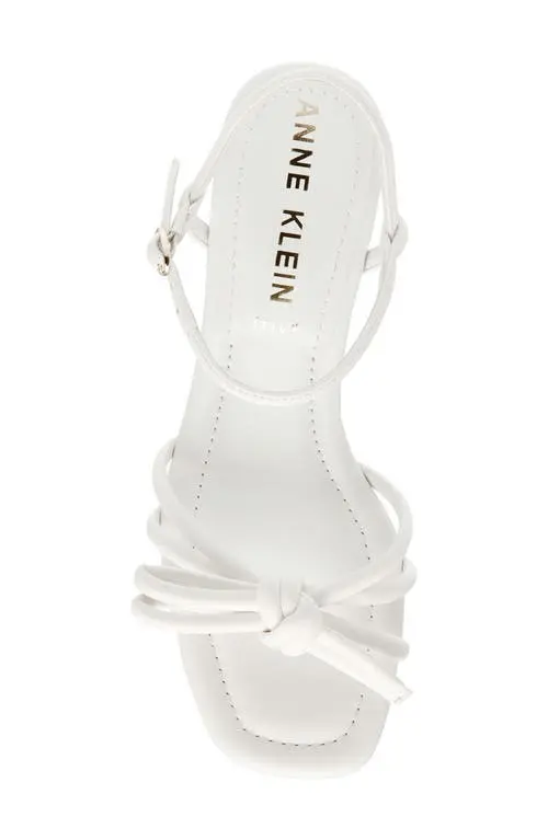 Anne Klein Strappy Sandals - White