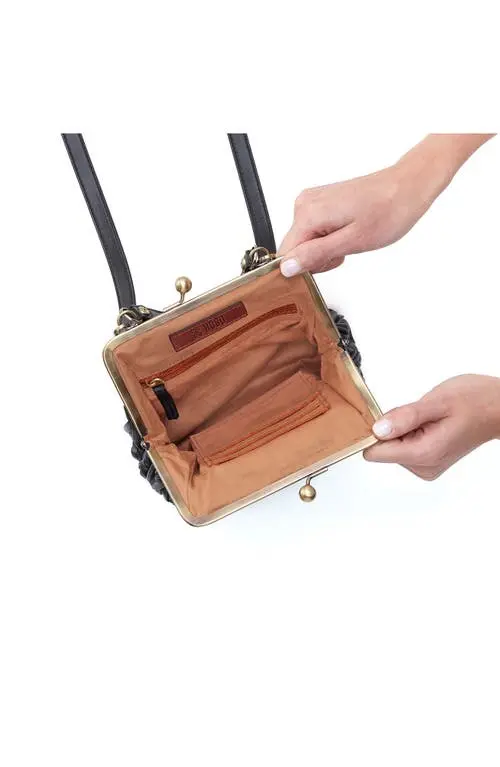 Hobo Alba Leather Frame Crossbody Bag
