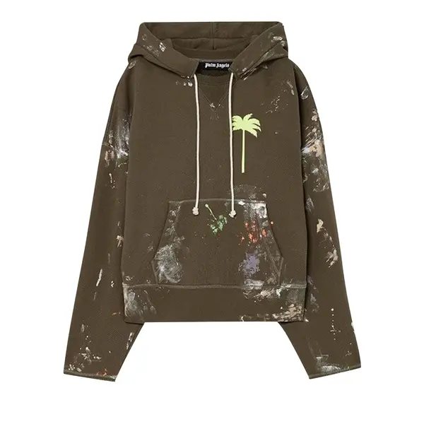 Palm Angels Palm X Palm Painted Hoodie - Yellow