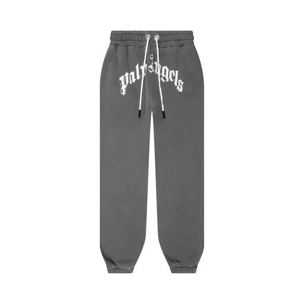 Palm Angels Gd Curved Logo Sweatpants - Black