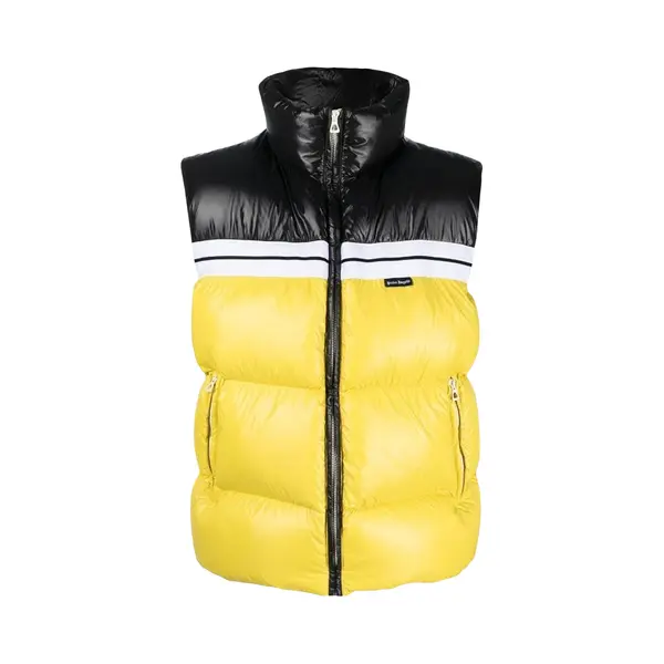 Palm Angels Classic Track Puffed Vest - Yellow