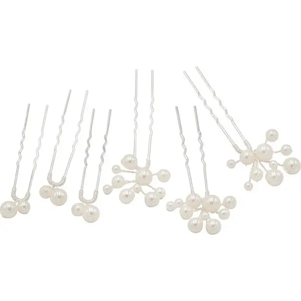 Brides & Hairpins Wrenlee Set Of 6 Hair Pins - Silver