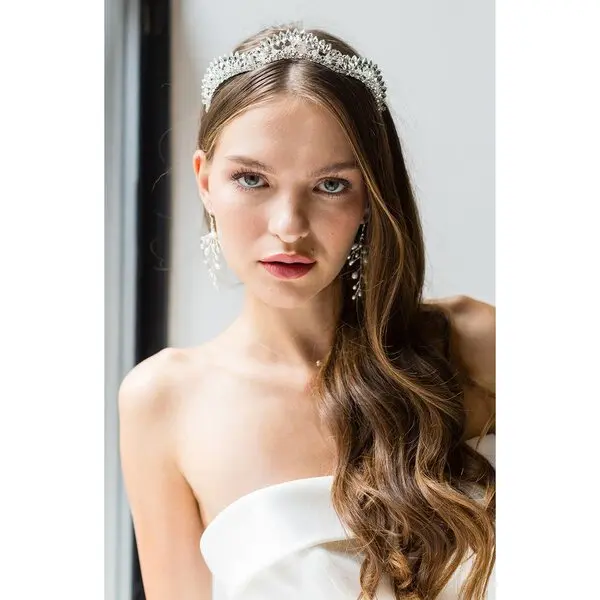 Brides & Hairpins Neyva Crystal Crown - Silver