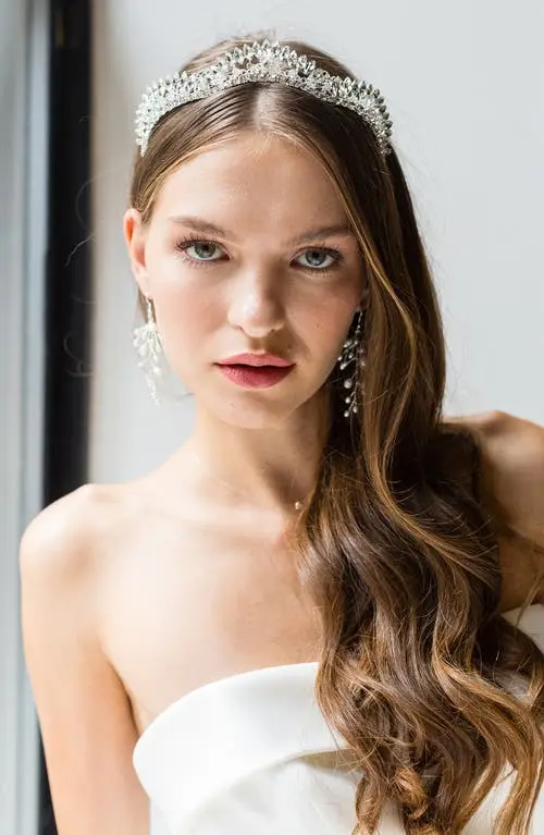 Brides & Hairpins Neyva Crystal Crown - Silver
