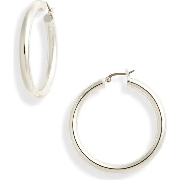 MIRANDA FRYE Freda Hoop Earrings - Silver