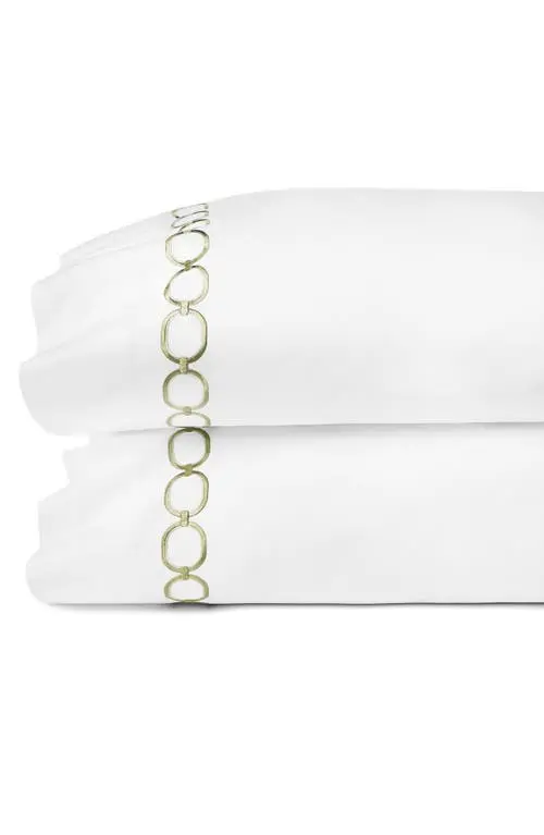 SFERRA Catina Set Of 2 Pillowcases - White/willow