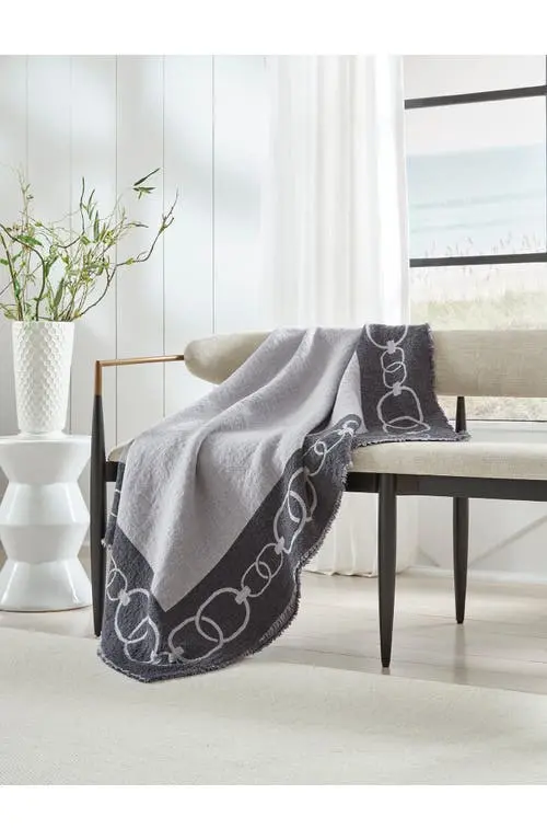 SFERRA Eterna Merino Wool Throw Blanket - Grey