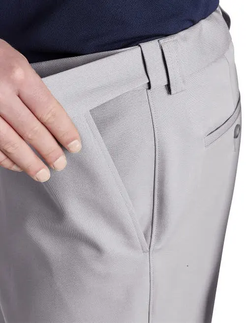 OAK HILL BY DXL Microfiber Waist-relaxer Pants - Light Grey