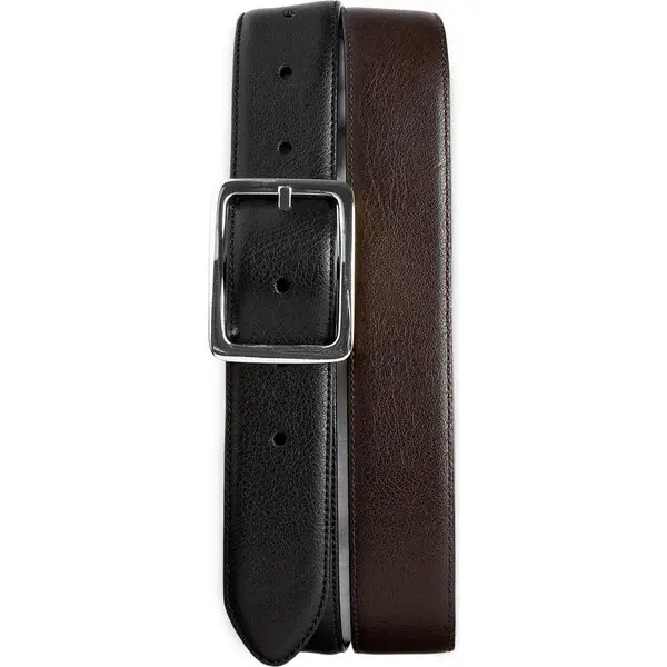 HARBOR BAY BY DXL Reversible Leather Dress Belt - Blk Brown