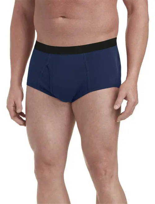 HARBOR BAY BY DXL 3-pk Color Briefs - Navy