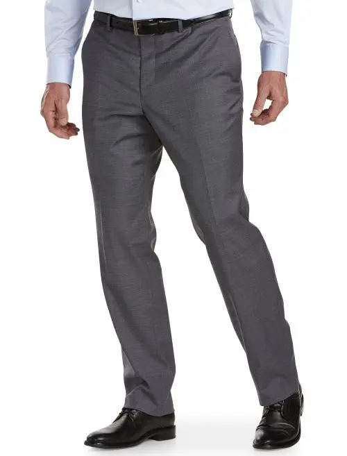 JV REFLEX Big & Tall Stretch Dress Pants - Grey