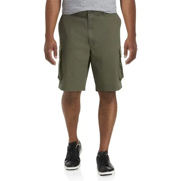 TRUE NATION BY DXL Relaxed-fit Cargo Shorts - Dark Olive