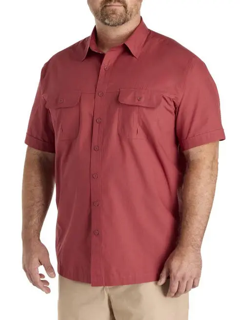 HARBOR BAY BY DXL Co-pilot Sport Shirt - Cowhide