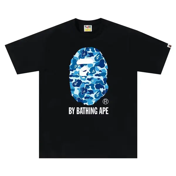A BATHING APE Abc Camo Bathing Ape Tee /blue - Black