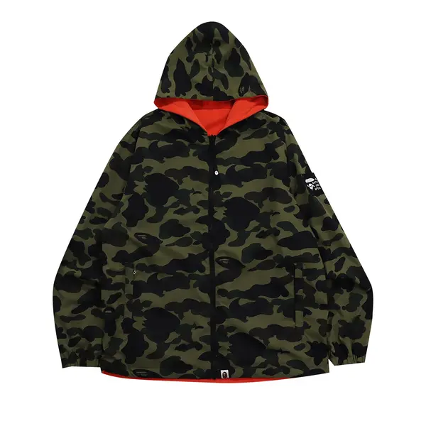 A BATHING APE 1st Camo Reversible Hooded Jacket - Green