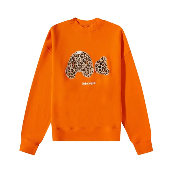 Palm Angels Leopard Bear Crewneck