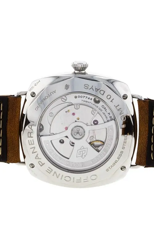 WATCHFINDER & CO. Panerai Preowned Radiomir Automatic Leather Strap Watch