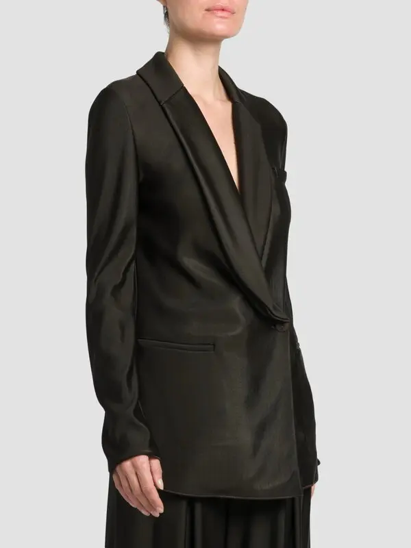 Giorgio Armani Jersey Draped Blazer
