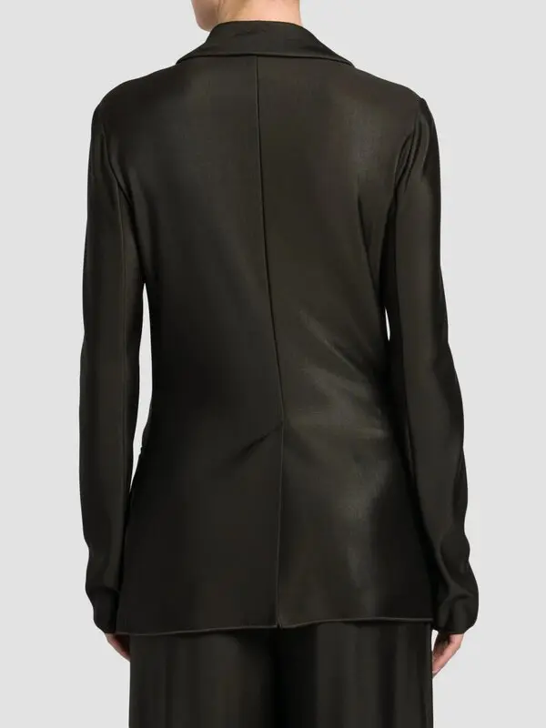 Giorgio Armani Jersey Draped Blazer
