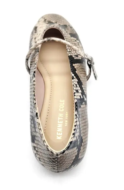 KENNETH COLE Magnolia Mary Jane Flat - Snake Embossed