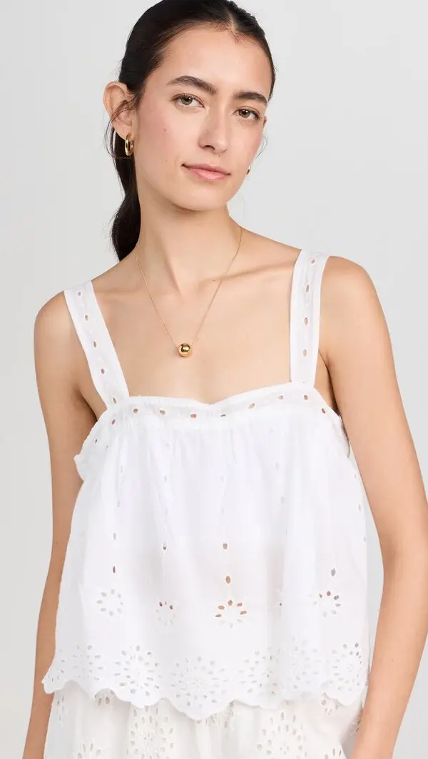 Z Supply Dorean Eyelet Top