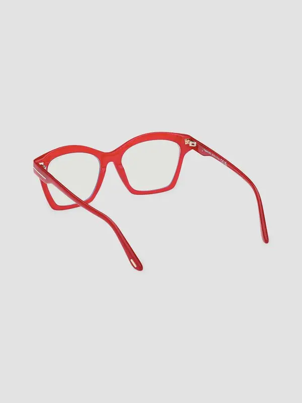 TOM FORD 54mm Blue Block Optical Eyeglasses - Cherry Red
