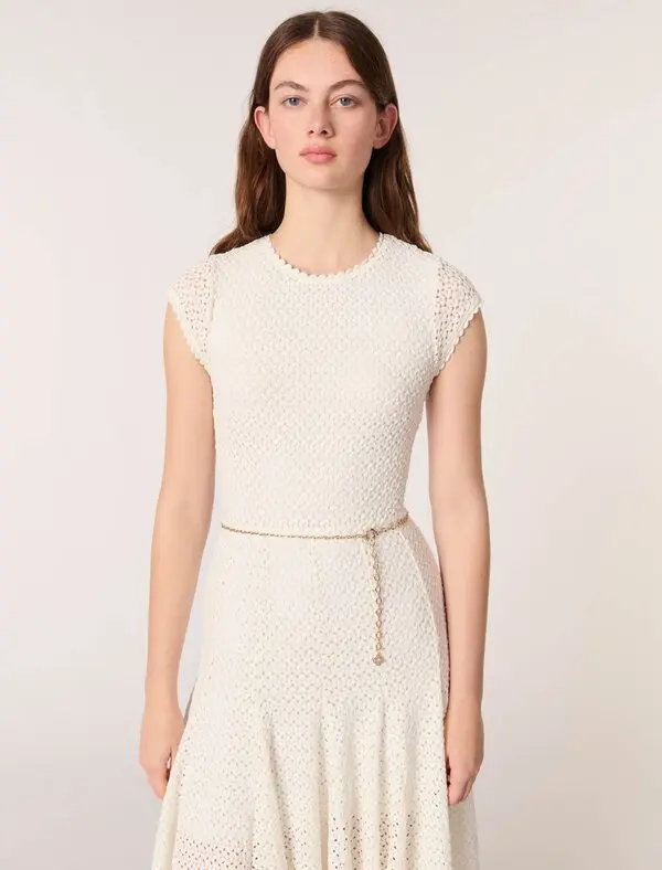cute sexy white dress plunge neck short prom homecoming dresses 71lzz Size:17½   36/37 Mini dress Anna Quan - Phoebe