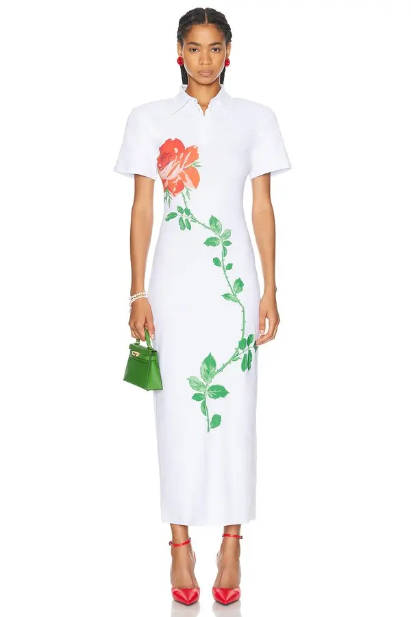 ROWEN ROSE Polo Midi Dress