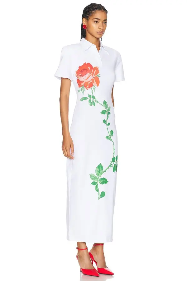 ROWEN ROSE Polo Midi Dress