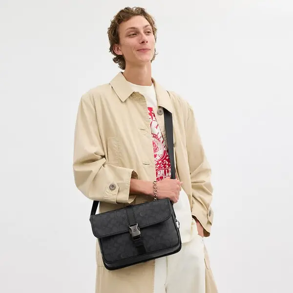 Coach League Messenger Bag In Signature Canvas