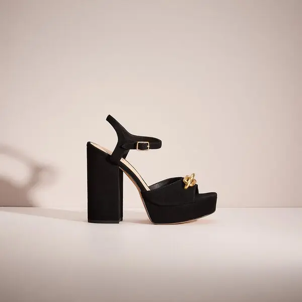COACH Restored Nicolette Sandal - Black