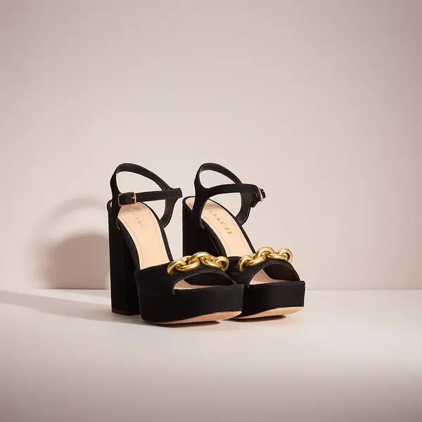COACH Restored Nicolette Sandal - Black